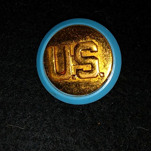 U.S. Army | Other | Vintage Brass Us Collar Pin Early Clutch Back Pin ...